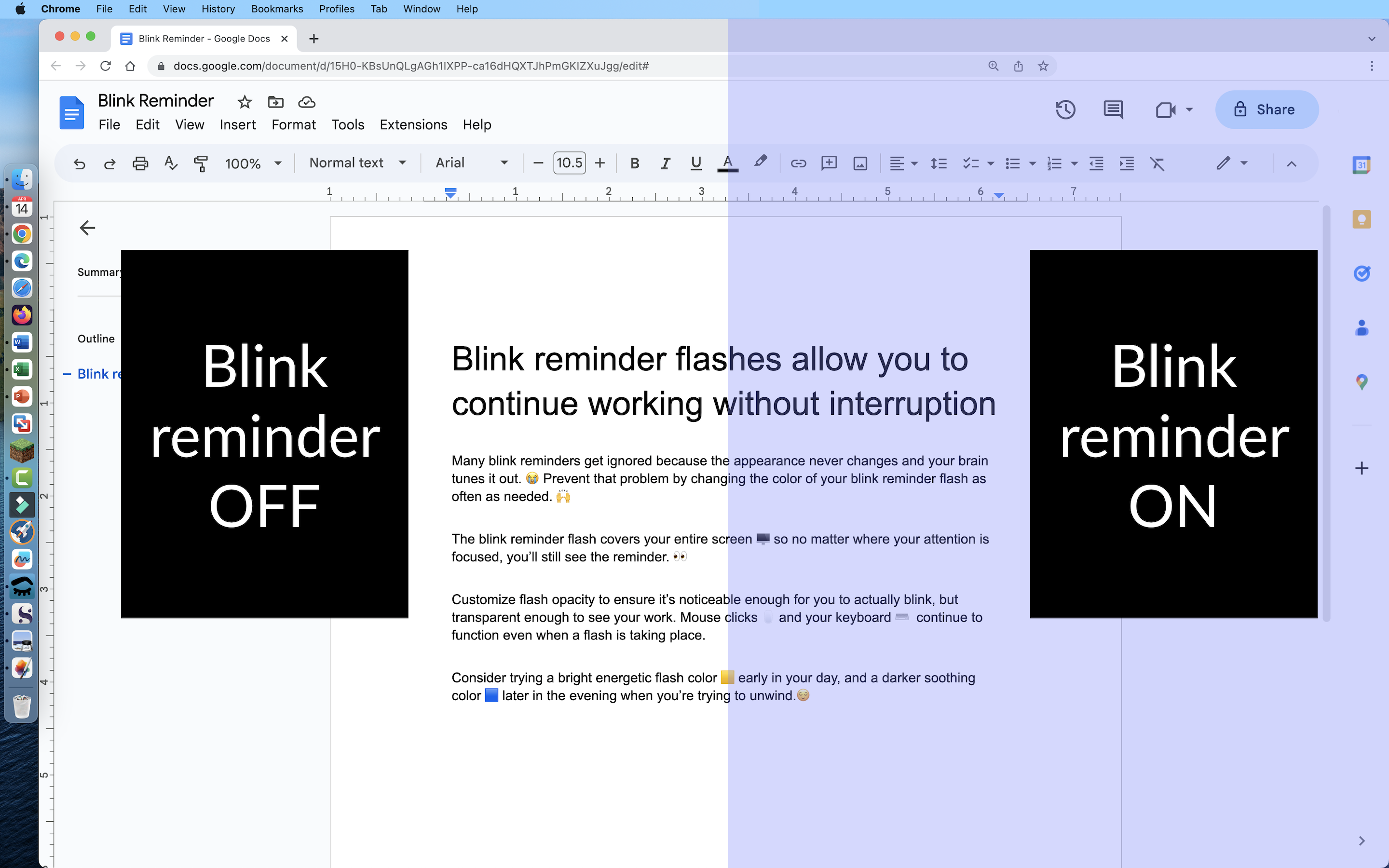Blink reminder app — for MacOS Ventura 13 or higher - Sheralyn ...